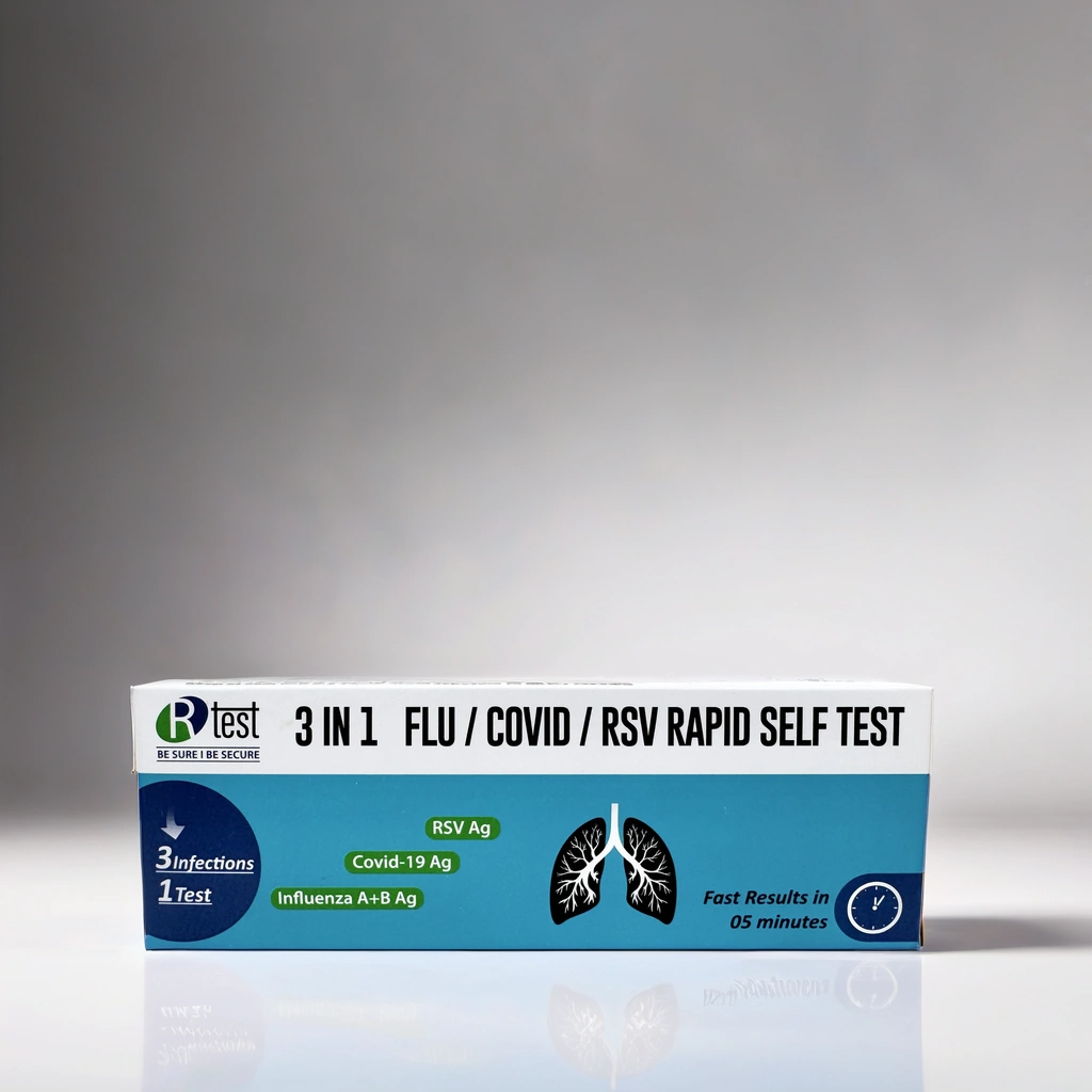 R-test 3in1 Flu/Covid/RSV Self- Rapid Test – R Test